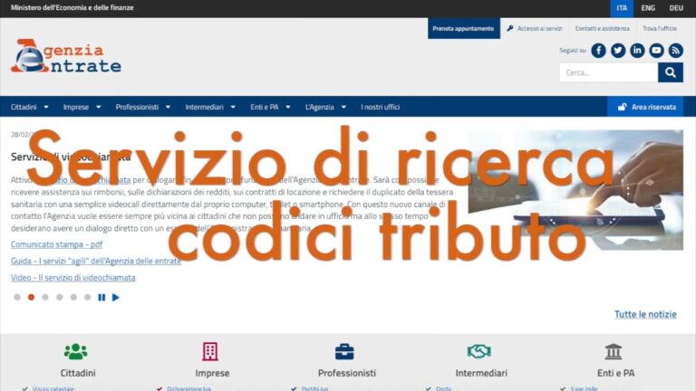 Agenzia Entrate Codice Tributo: Guida Completa e Aggiornata per il 2023 ...