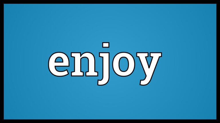 Che Significa Enjoy? Scopri il Significato e l'Uso della Parola ...
